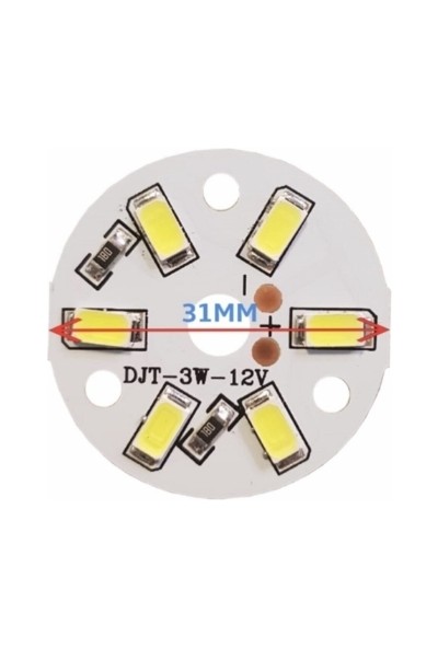 Hazar Led 12 Volt 3 Watt Smd 5630 Ledli Hazır LED Modül 31 mm Beyaz Hazar Led 12 Volt 3 Watt Smd 5630 Ledli Hazır LED Modül 31 mm Beyaz