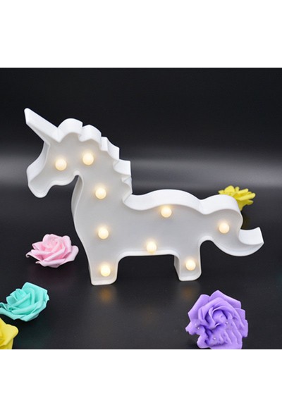 Hilall Shop LED Işıklı Unicorn At Gece Lambası Dekoratif LED Aydınlatma Hilall Shop LED Işıklı Unicorn At Gece Lambası Dekoratif LED Aydınlatma