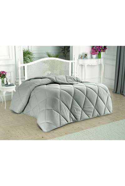 Taç - Tek Kişilik Açık Gri Polar Yorgan |155X215