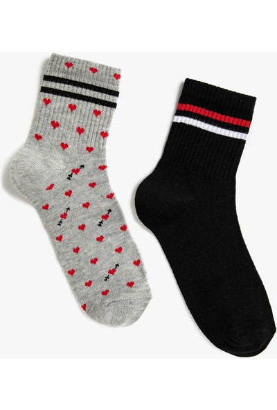 Koton Kalp Desenli Kadın Çorap Seti