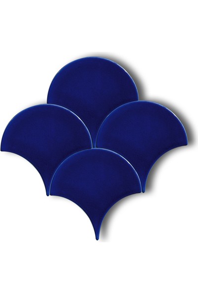 Kütahya Çini Yapı Tasarım SS01-01 Balık Pulu Kobalt Karo 1 Adet Kütahya Çini Yapı Tasarım SS01-01 Balık Pulu Kobalt Karo 1 Adet