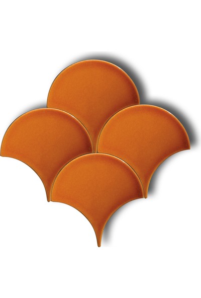 Kütahya Çini Yapı Tasarım SS01-04 Balık Pulu Tarçın Karo 1 Adet Kütahya Çini Yapı Tasarım SS01-04 Balık Pulu Tarçın Karo 1 Adet