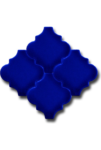 Kütahya Çini Yapı Tasarım SS03-01 Ottoman Düz Kobalt Karo 1 Adet