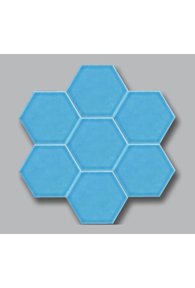Kütahya Çini Yapı Tasarım SS09-05 Altıgen Seri Turkuaz Düz 1 Adet Kütahya Çini Yapı Tasarım SS09-05 Altıgen Seri Turkuaz Düz 1 Adet