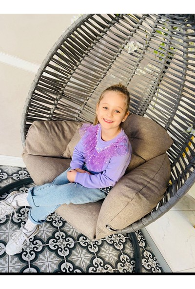 Perinin Dolabı Incili Kot Pantolonlu Takım