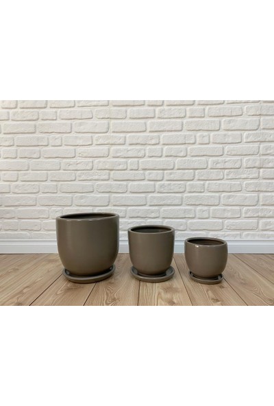 Odka Saksı Seti Orta Boy (Tabaklı) Odka Saksı Seti Orta Boy (Tabaklı)