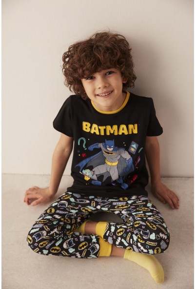 Penti Siyah Lic Batman 2 Pack Pijama Takımı Penti Siyah Lic Batman 2 Pack Pijama Takımı