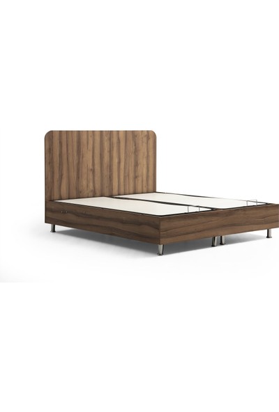 Minar Kale Baza Başlık Seti 160X200 - Ceviz