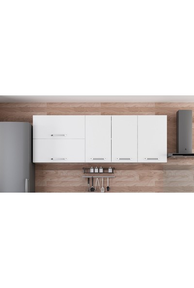 Minar 205 cm Mutfak Dolabı Beyaz 205-B2-ÜST Modül Minar 205 cm Mutfak Dolabı Beyaz 205-B2-ÜST Modül