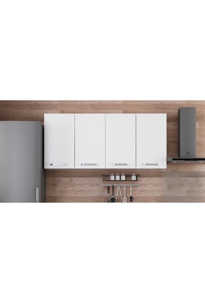 Minar 160 cm Mutfak Dolabı Beyaz 160-B1-ÜST Modül