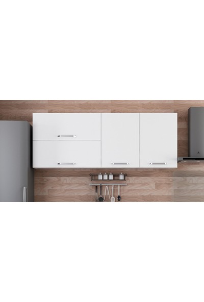 Minar 190 cm Mutfak Dolabı Beyaz 190-B2-ÜST Modül Minar 190 cm Mutfak Dolabı Beyaz 190-B2-ÜST Modül