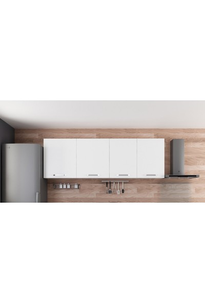 Minar 220 cm Mutfak Dolabı Beyaz 220-B1-ÜST Modül