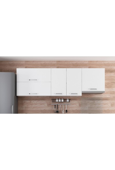 Minar 230 cm Mutfak Dolabı Beyaz 230-B4-ÜST Modül Minar 230 cm Mutfak Dolabı Beyaz 230-B4-ÜST Modül