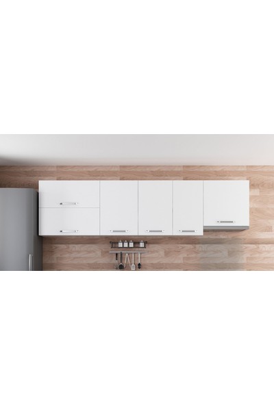 Minar 275 cm Mutfak Dolabı Beyaz 275-B4-ÜST Modül