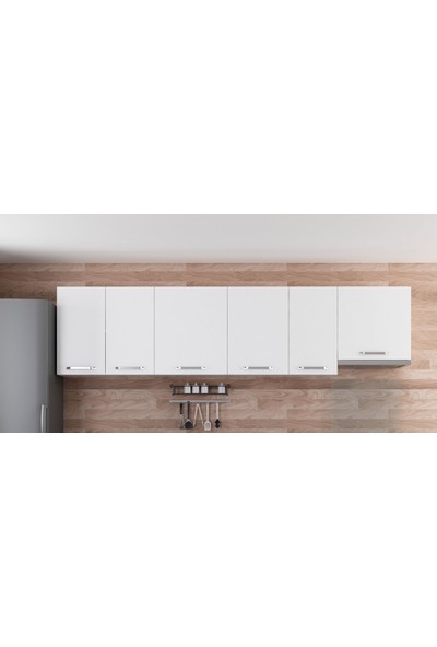 Minar 290 cm Mutfak Dolabı Beyaz 290-B4-ÜST Modül