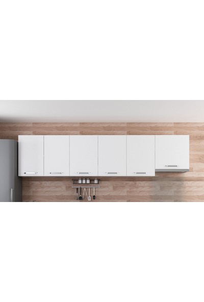 Minar 300 cm Mutfak Dolabı Beyaz 300-B5-ÜST Modül Minar 300 cm Mutfak Dolabı Beyaz 300-B5-ÜST Modül