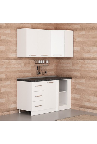 Minar 145CM Köşe Mutfak Dolabı - Beyaz K145-B2 Minar 145CM Köşe Mutfak Dolabı - Beyaz K145-B2
