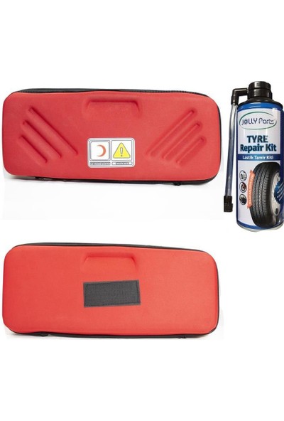 Bilgeden Eva Trafik-Ilk Yardım Seti Çantası Tüvtürk Uyumlu 4 Yıl Etiketli 1 kg Tüplü Tamir Kiti Hediye