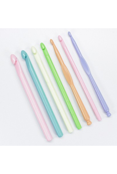 Kartopu Plastik Tığ Seti 7 Adet Farklı Numara 5.5, 6.0, 6.5, 7.0, 8.0, 9.0, 10MM