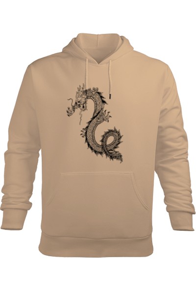 Tisho Dragon Erkek Kapüşonlu Hoodie Sweatshirt