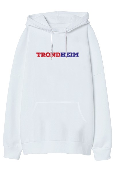 Tisho Trondheim Oversize Unisex Kapüşonlu Sweatshirt