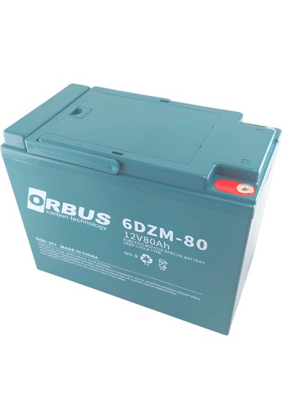 Orbus Jel Akü 12 V 80 Ah ( Üretim Yılı: 2022 )