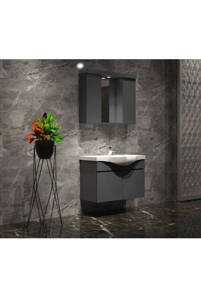 Özceden Yıldız Banyo Dolabı Takımı 75CM Asma Komple Renkli