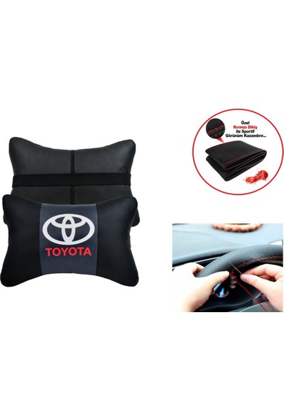 Ayz Oto Aksesuar Toyota Corolla Uyumlu Direksiyon Kılıfı + 5d Ortopedik Oto Boyun Yastığı Ayz Oto Aksesuar Toyota Corolla Uyumlu Direksiyon Kılıfı + 5d Ortopedik Oto Boyun Yastığı