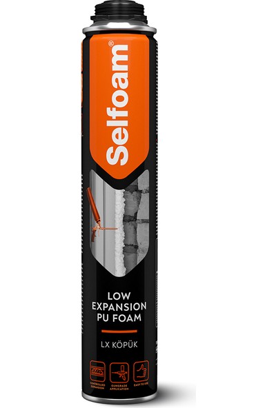 Selsil Selfoam Lx Yapıştırıcı Poliüretan Yapıştırıcı Köpük 750ML. (905 Gr.) (Tabancalı Kullanım Içindir.) Selsil Selfoam Lx Yapıştırıcı Poliüretan Yapıştırıcı Köpük 750ML. (905 Gr.) (Tabancalı Kullanım Içindir.)