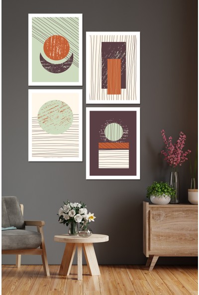 Visare 15X20 cm 4 Parça Çerçeve Görünümlü Mdf Duvar Tablo Seti VSR4-48-1520 Visare 15X20 cm 4 Parça Çerçeve Görünümlü Mdf Duvar Tablo Seti VSR4-48-1520
