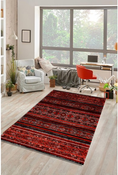 Cappio Halı Geleneksel Kilim Desen Kırmızı Halı - CP1226 Cappio Halı Geleneksel Kilim Desen Kırmızı Halı - CP1226
