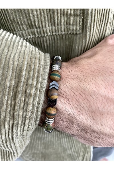 Padore Accessory Jasper Taşları ile Dizayn Edilmiş Doğal Taş Bileklik Padore Accessory Jasper Taşları ile Dizayn Edilmiş Doğal Taş Bileklik