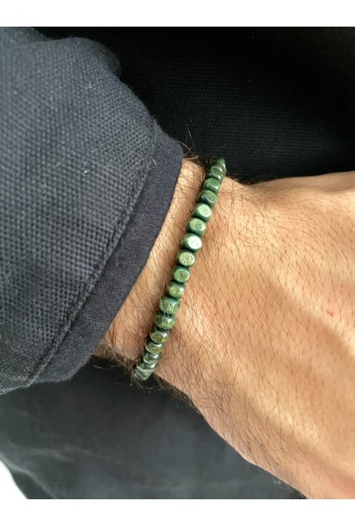 Padore Accessory Çok Şık Zümrüt Yeşili Ahşap Bileklik