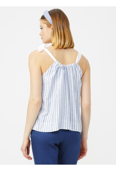 Aeropostale Mavi - Beyaz Bluz