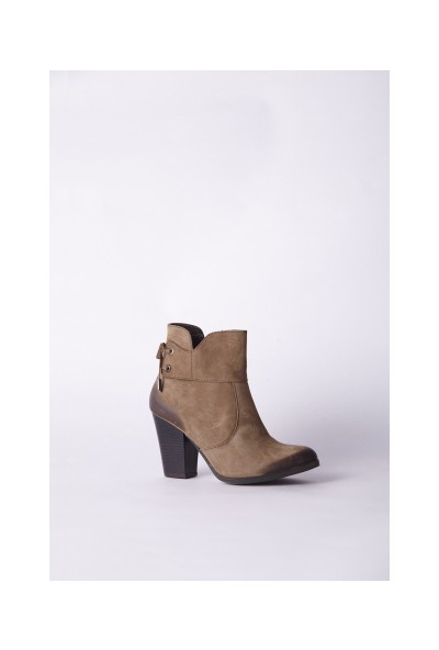 Mushoes Vizon Gerçek Deri Kadın Topuklu Bot 64-1075 Mushoes Vizon Gerçek Deri Kadın Topuklu Bot 64-1075