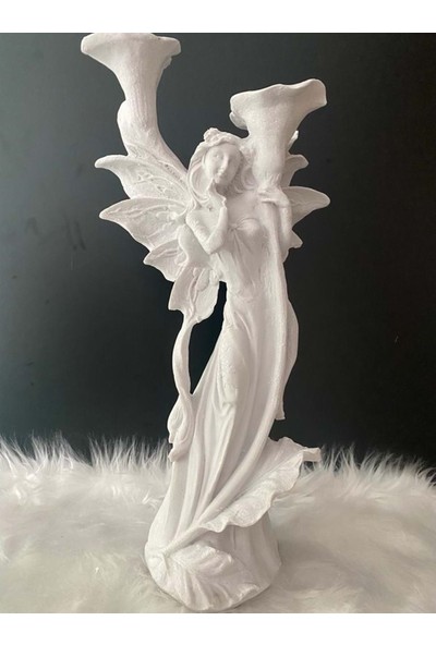 Atölye 7-77 PO078 Melek Kadın Şamdan