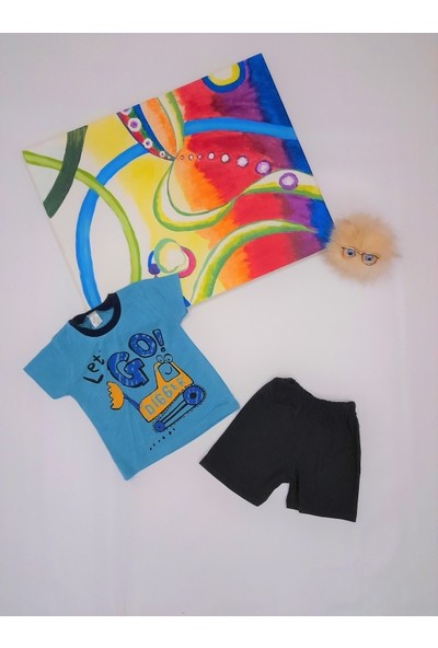 Elite Kids Fashion & Accessory Kız - Erkek Çocuk Yazlık T-Shirt - Şort Takım