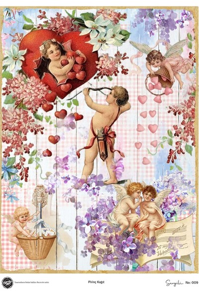 My Hobby 009 Sevgililer Günü Pirinç Dekopaj 30X42 My Hobby 009 Sevgililer Günü Pirinç Dekopaj 30X42