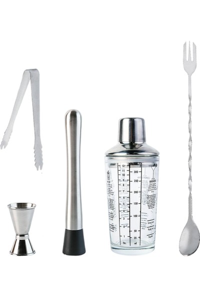 Dolity Profesyonel Kokteyl Çalkalayıcılar Bar Aksesuarları Için Batlayıcı Barmen Içecek 5-Piece Set (Yurt Dışından) Dolity Profesyonel Kokteyl Çalkalayıcılar Bar Aksesuarları Için Batlayıcı Barmen Içecek 5-Piece Set (Yurt Dışından)