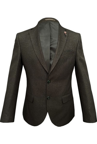 Süvari Slim Fit 6 Drop Modelli Yeşil Ceket Süvari Slim Fit 6 Drop Modelli Yeşil Ceket