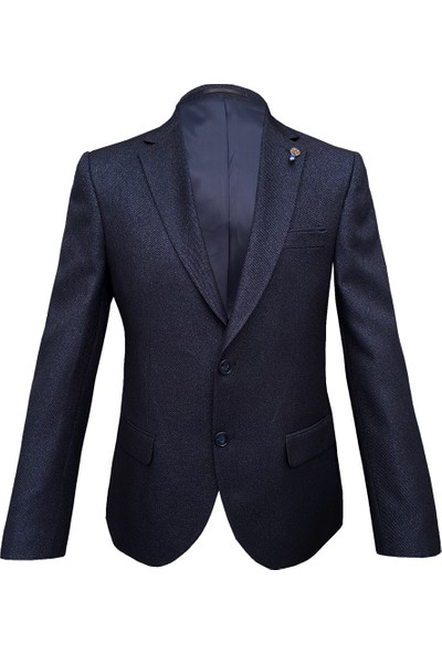Süvari Slim Fit 6 Drop Modelli Lacivert Ceket Süvari Slim Fit 6 Drop Modelli Lacivert Ceket