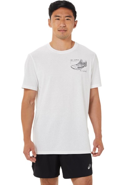 Erkek Parlak Beyaz Tshirt