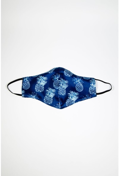 Lila Rosa Saf Ipek Maske