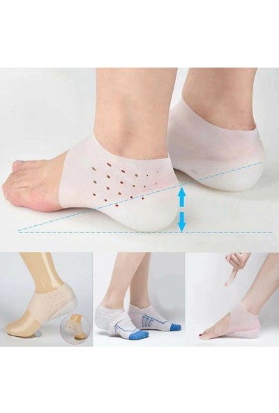 Epazzar Boy Uzatıcı Topuk Koruyucu 2 Çift Çorap Şeffaf Gizli Ayakkabı Tabanlığı 2 Çift Epazzar Boy Uzatıcı Topuk Koruyucu 2 Çift Çorap Şeffaf Gizli Ayakkabı Tabanlığı 2 Çift