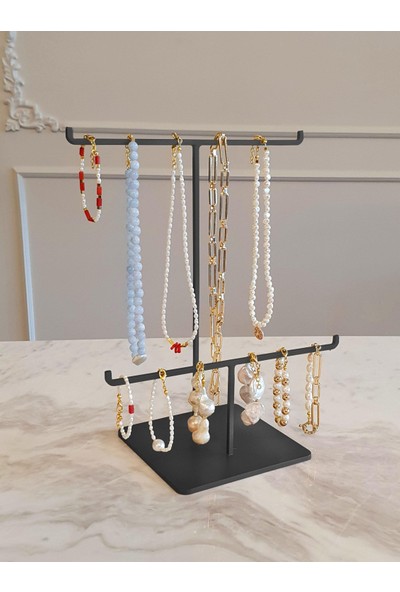 The Mia Takılık 2li - Siyah - 40 x 25 cm