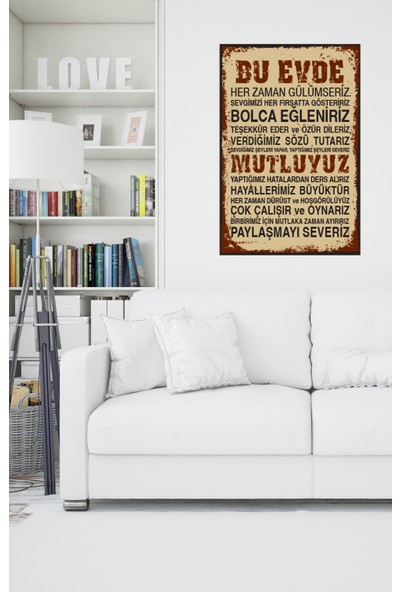 3M Aile Kuralları 2 Duvar Yazı Folyosu