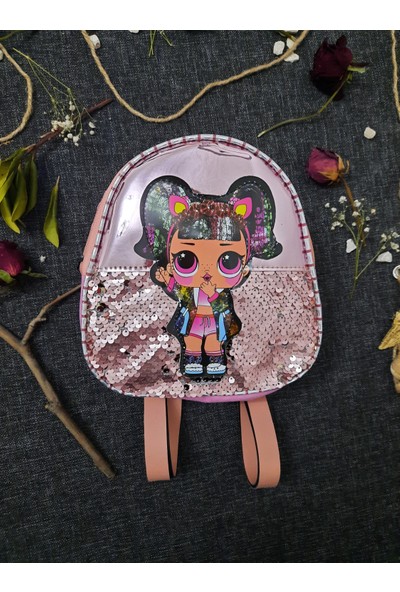 Bluedepo Karakter Figürlü Payetli Işıklı Kız Çocuk Sırt Çantası Bluedepo Karakter Figürlü Payetli Işıklı Kız Çocuk Sırt Çantası