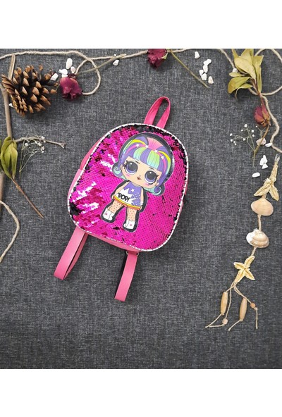 Bluedepo Karakter Figürlü Payetli Işıklı Kız Çocuk Sırt Çantası Bluedepo Karakter Figürlü Payetli Işıklı Kız Çocuk Sırt Çantası