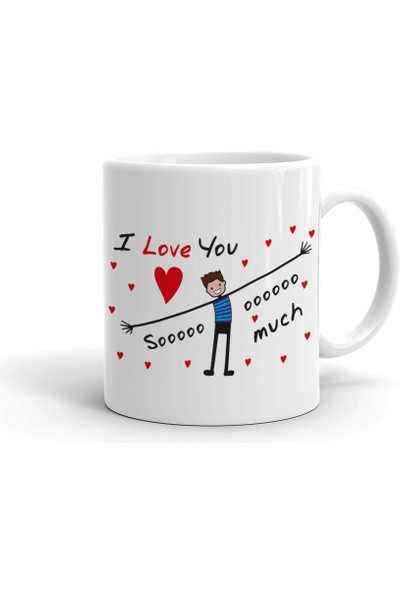 Seni Çoook Seviyorum Kupa Bardak, Sevgililer Günü