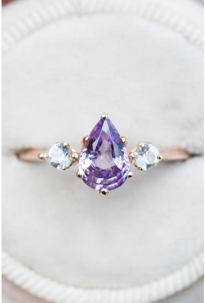 Olivia Mistik Topaz Mor Taşlı Ayarlanabilir Kadın Rose Kaplama Yüzük Olivia Mistik Topaz Mor Taşlı Ayarlanabilir Kadın Rose Kaplama Yüzük
